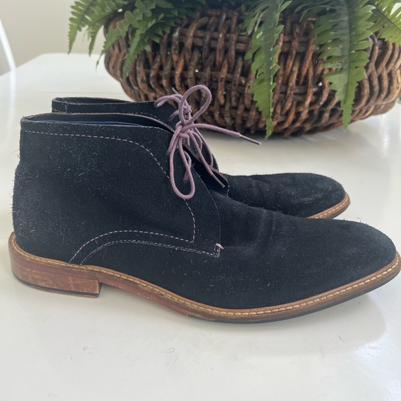 Ted Baker London | Shoes | Ted Baker Linnus Navy Chukka Ankle Boots Men ...